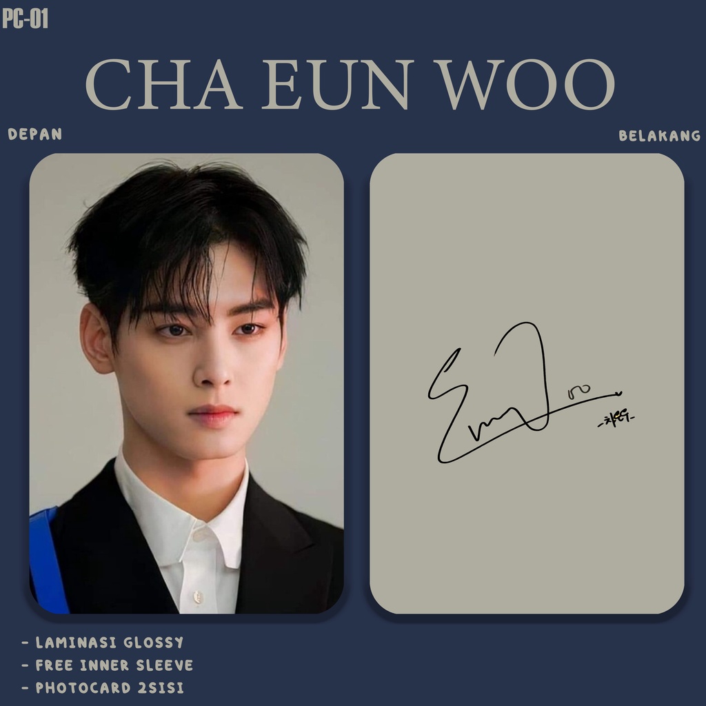 Jual Photocard Cha Eun Woo / Koleksi K-pop Photo | Shopee Indonesia