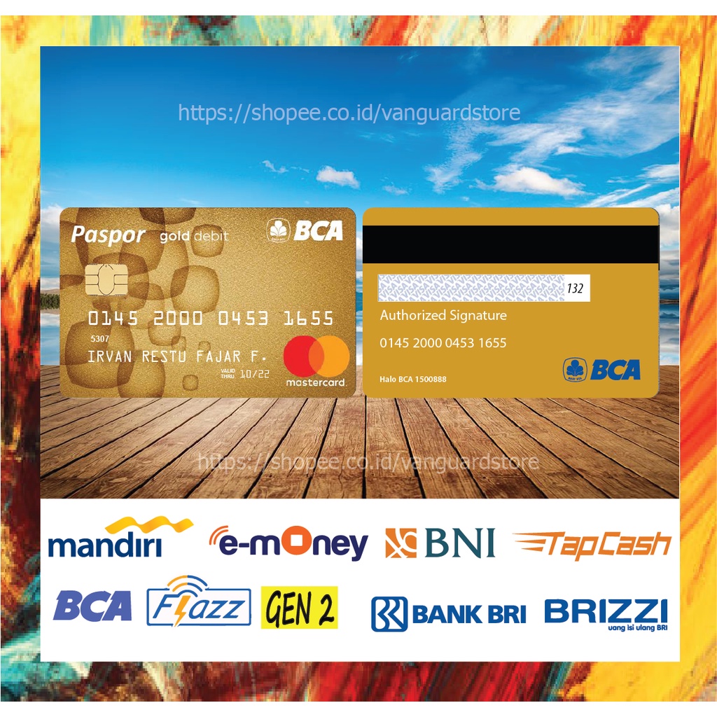 Jual KARTU E MONEY E TOLL BCA GOLD MASTERCARD DEBIT EMONEY MANDIRI ...