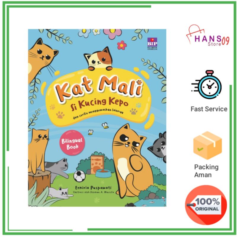 Jual Buku Kat Mali Si Kucing Kepo (Bilingual Book) | Shopee Indonesia