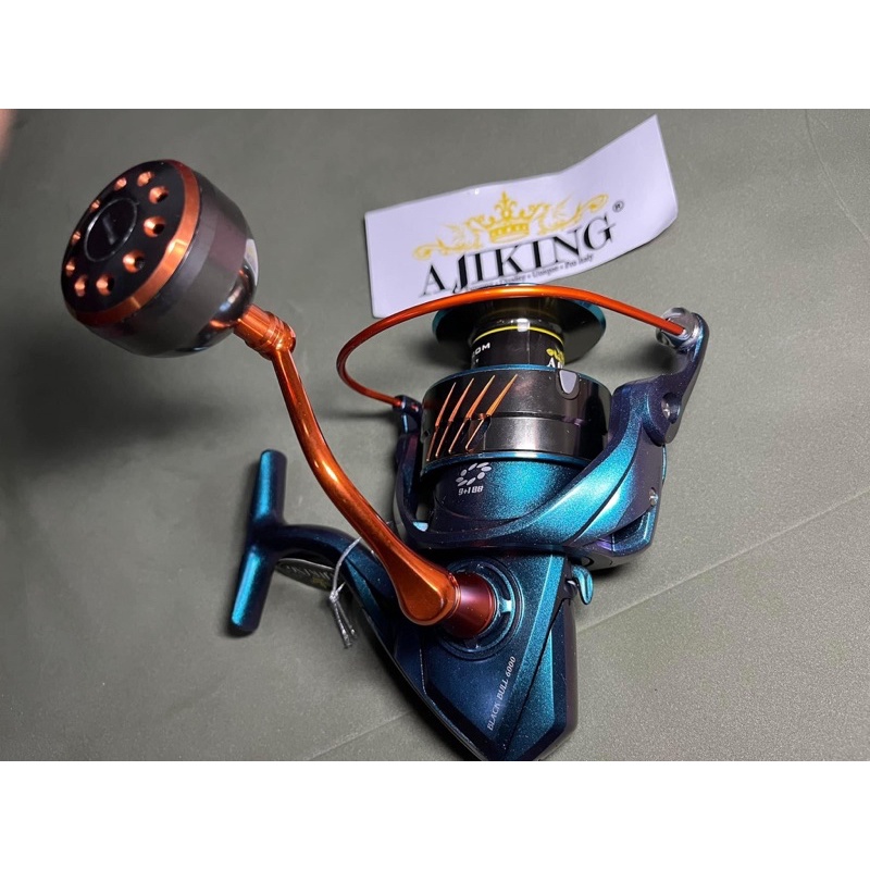 Jual AJIKING BLACK BULL PREMIUM EDITION POWER HANDLE SPINNING FISHING ...