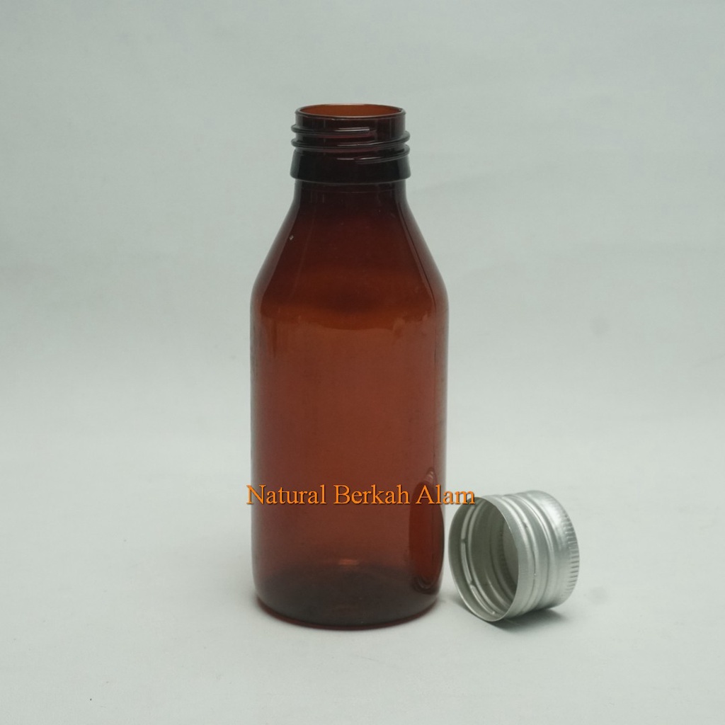 Jual Botol Obat Sirup 100 Ml Coklat Pet Tutup Alumunium / Botol Plastik / Botol Sirup Obat ...