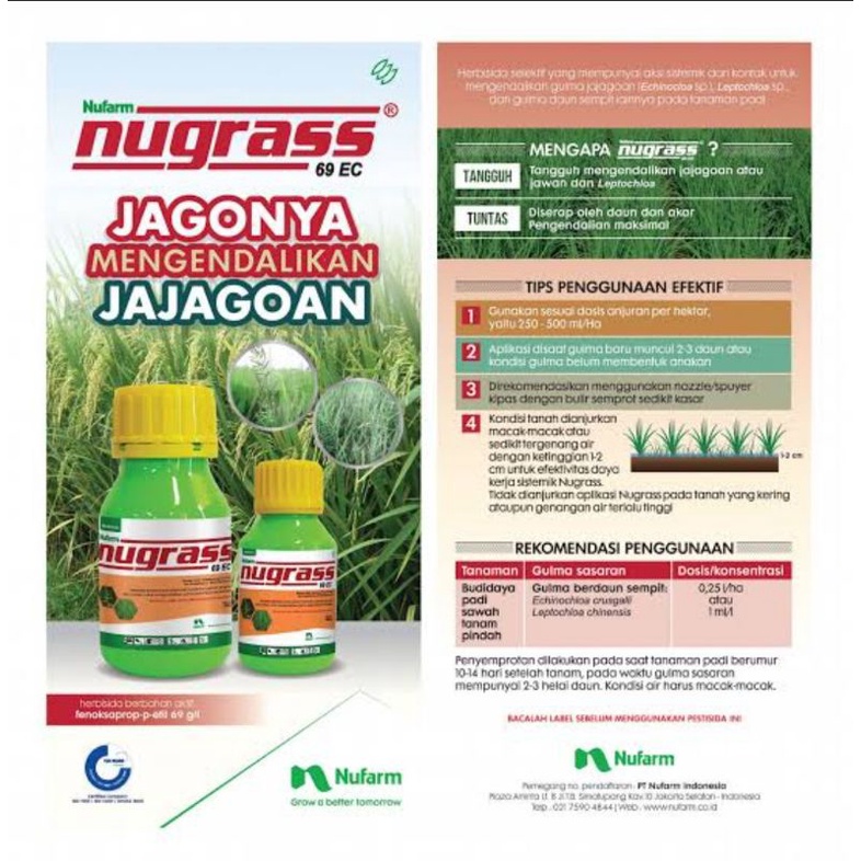 Jual HERBISIDA NUGRASS SPESIALIS JAJAGOAN JAMINAN ORIGINAL 250ML ...