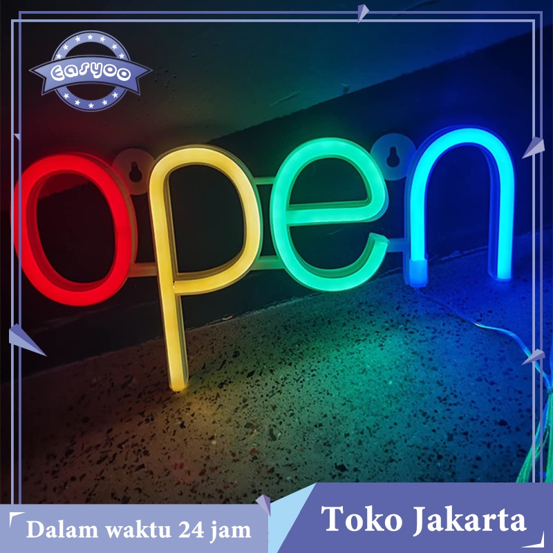 Jual LED Open Sign Tulisan Lampu Led Yes We Are Open New Untuk ...
