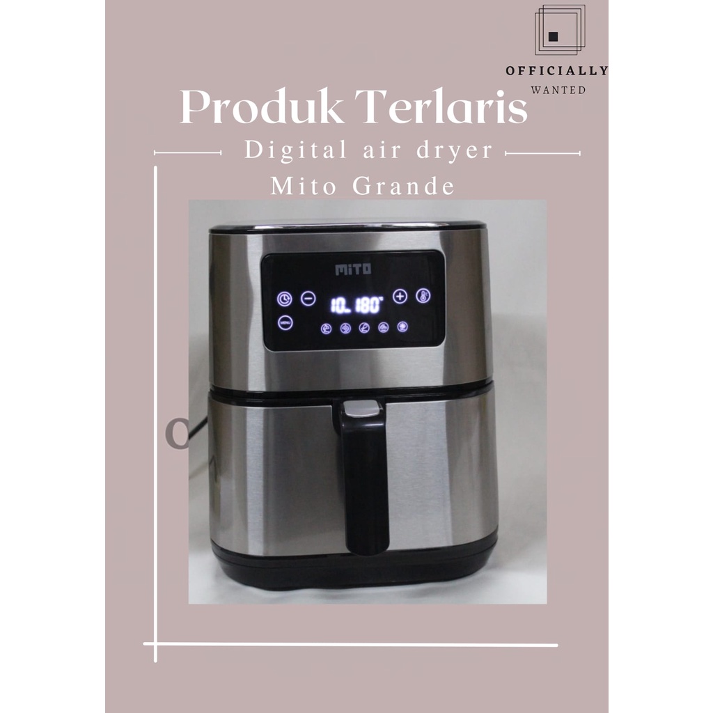 Jual MITO Grande Air Fryer Digifry AF 10 Touch Screen Low Watt ...