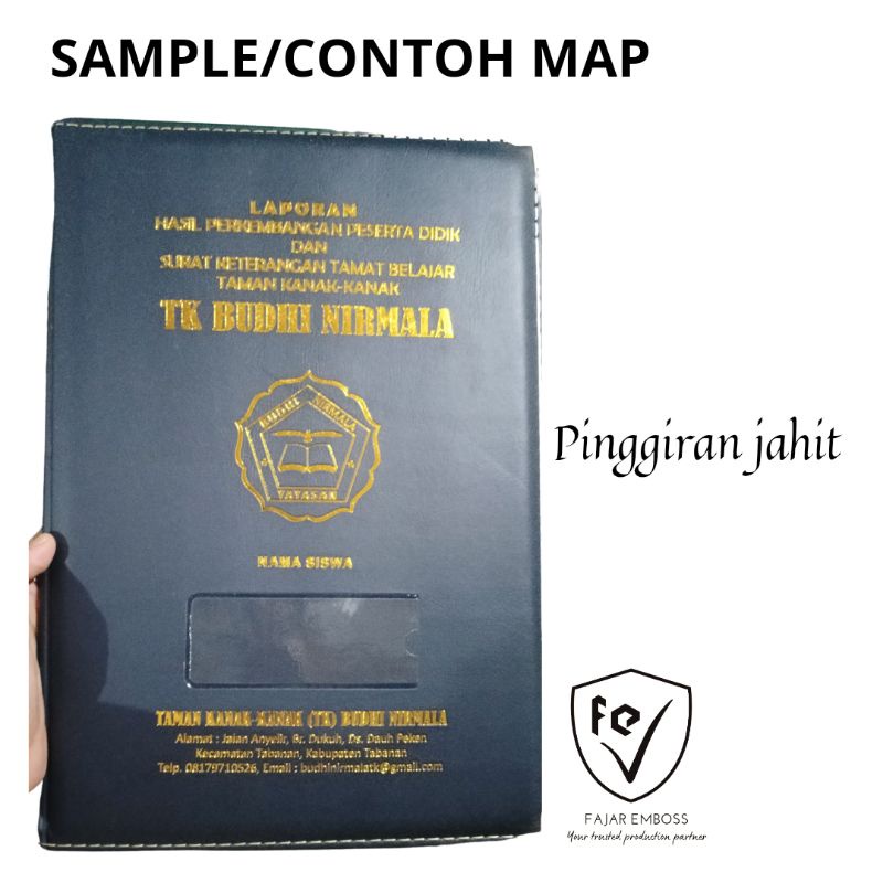 Jual SAMPLE MAP RAPORT ORGANIZER MAP SEKOLAH (CONTOH) | Shopee Indonesia