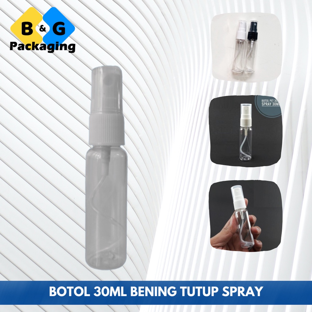 Jual BOTOL 30ML BENING SPRAY / BOTOL PLASTIK 30ML SPRAY SEMPROT WADAH ...