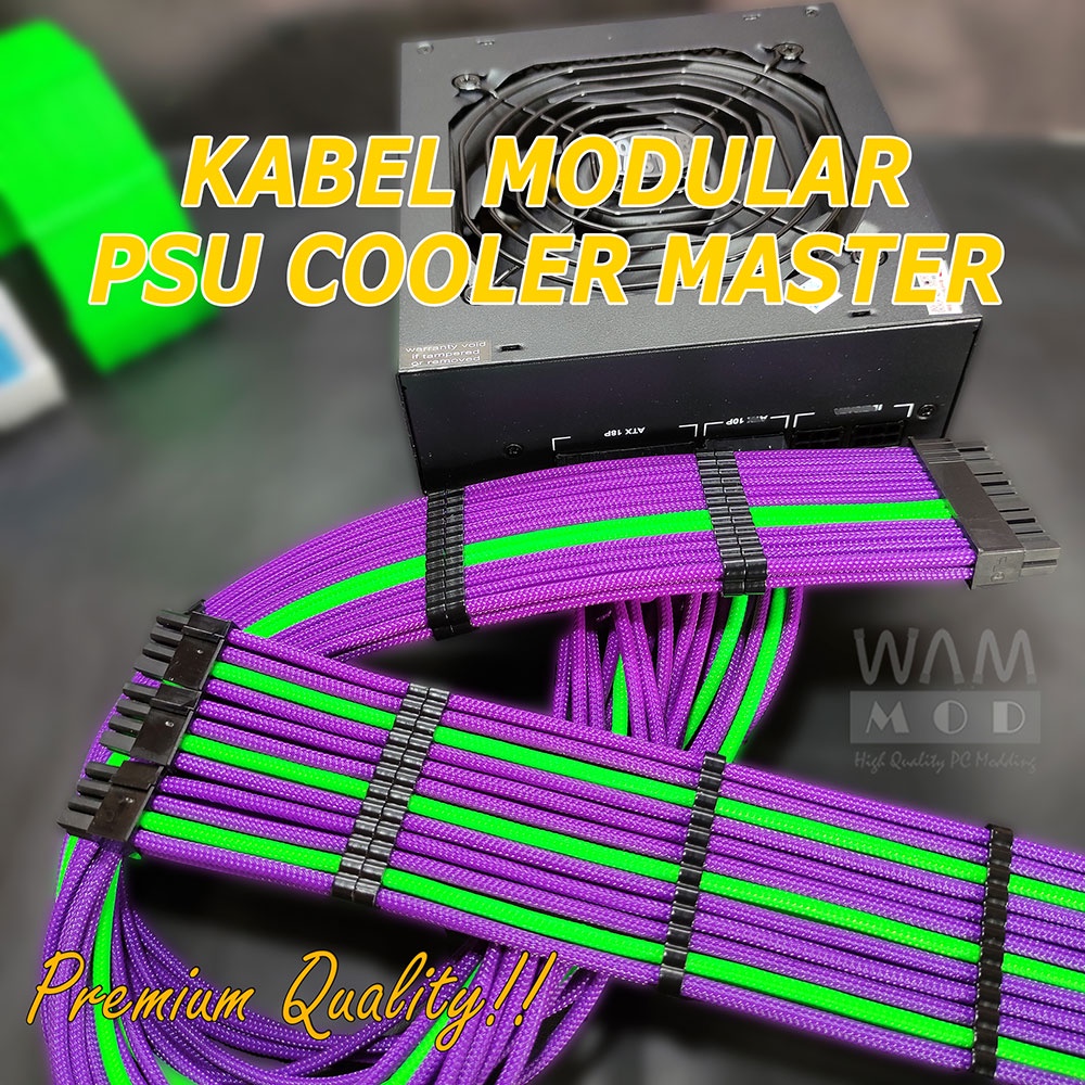 Jual Custom Kabel Modular PSU SEASONIC CORSAIR ASUS Bitfenix NZXT ...