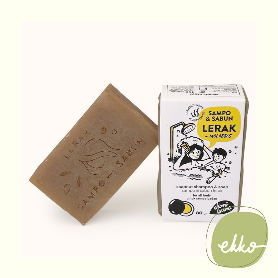 Jual Demi Bumi - Shampoo & Sabun Lerak / Soapnut Shampoo and Body Soap ...