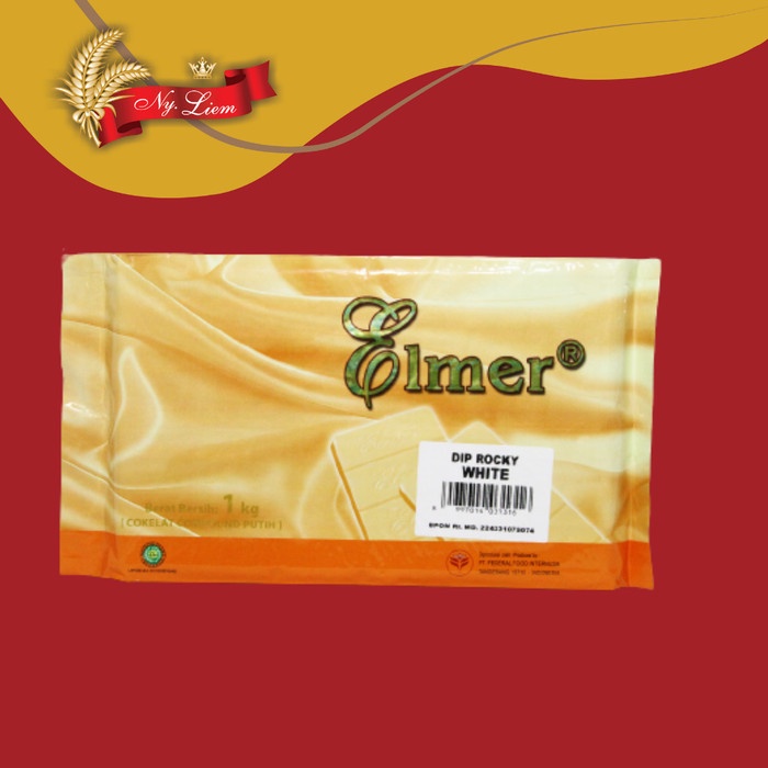 Jual ELMER Chocolate Compound Dip Rocky - White 1 kg | Shopee Indonesia