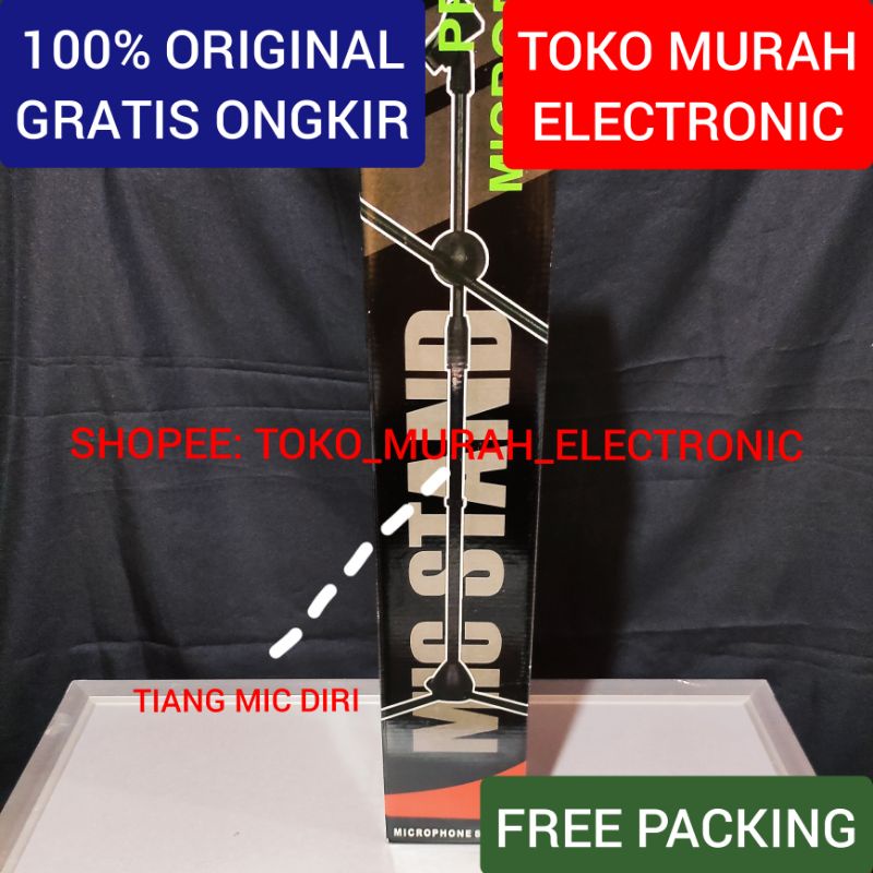 Jual TME - Stand Microphone Tripod Floor Original Tiang Mic Untuk ...