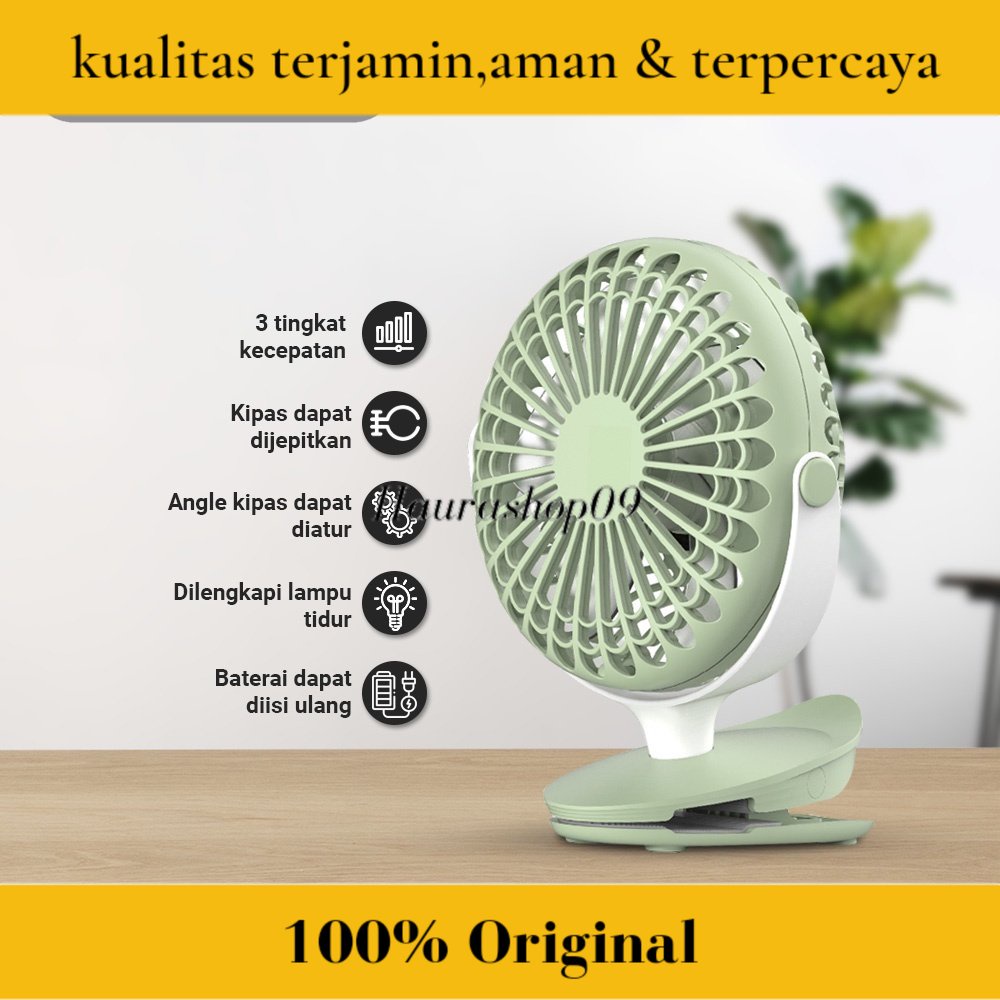 Jual Ace - Memoo Kipas Angin Portable Rechargeable - Hijau | Shopee ...