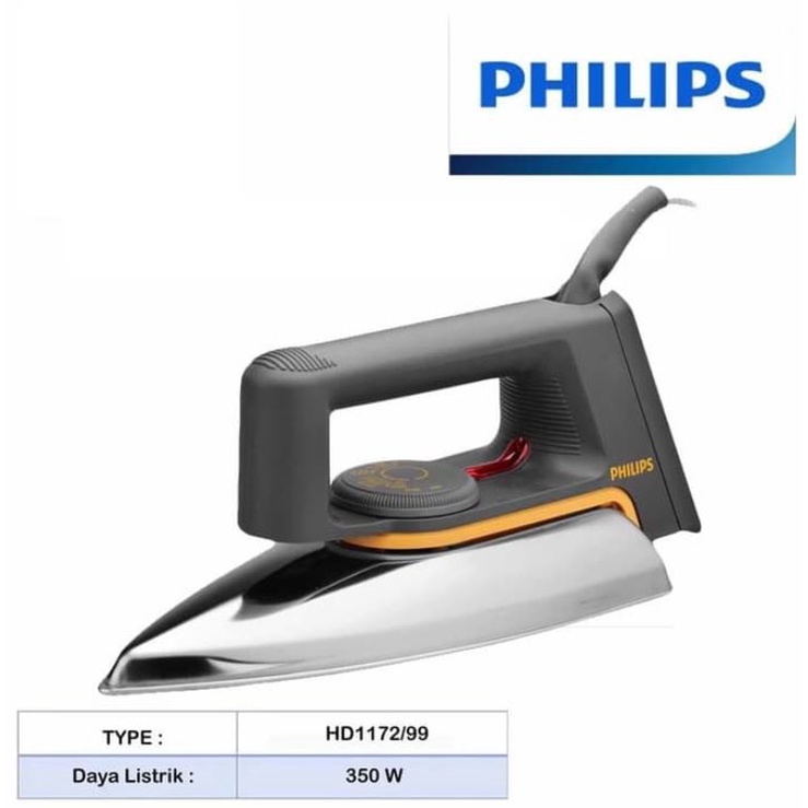 Jual Setrika Philips Classic HD 1172 philips original 100% | Shopee ...