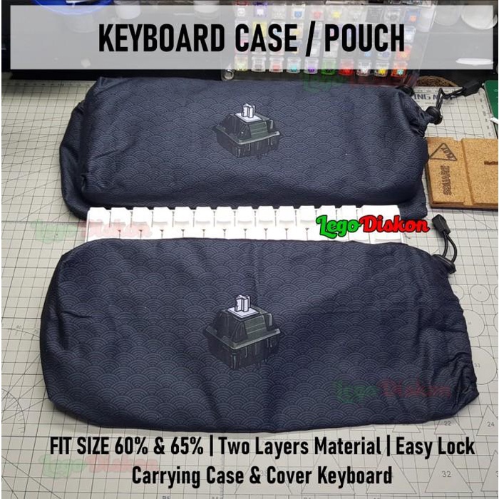 Jual Mechanical Keyboard Case Pouch Cover - Carrying Pouch - Keyboard ...
