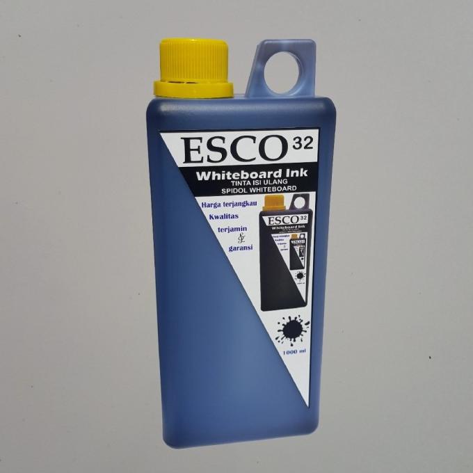 Jual PROMO Tinta isi ulang spidol papan tulis whiteboard esco 32 Hitam 1000 ml | Shopee Indonesia