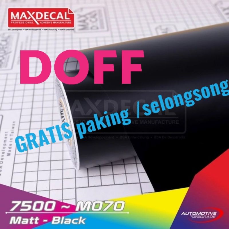 Jual stiker sticker skotlet scotlet hitam DOFF mobil motor akuarium ...