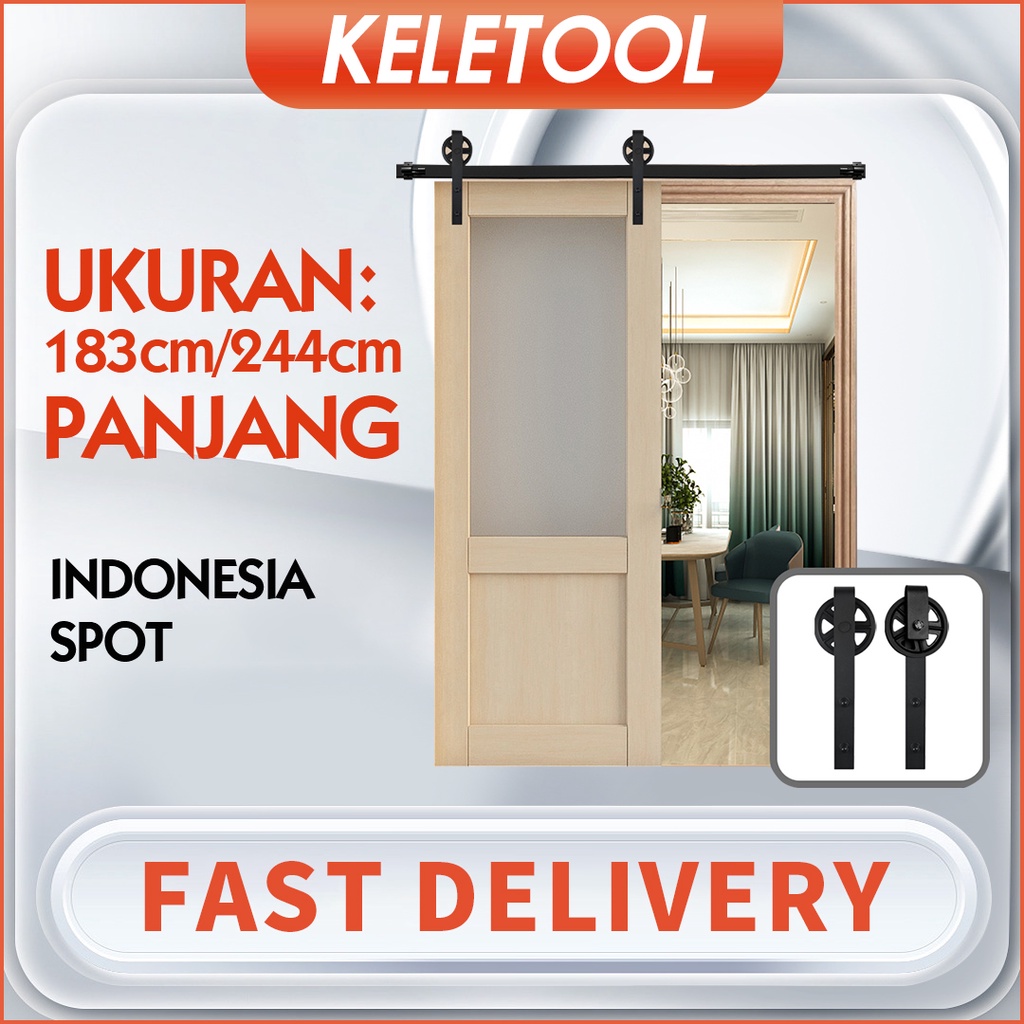 Jual rel pintu sleding Peredam Geser Peredam geser lembut rel pintu ...