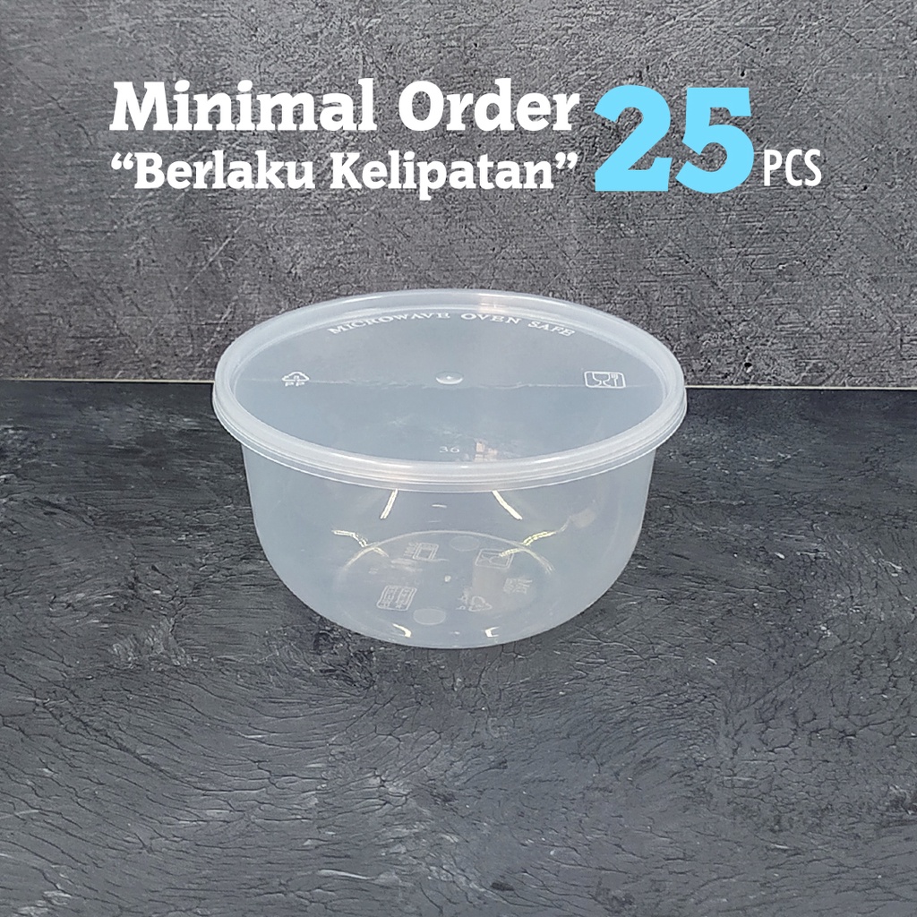 Jual Thinwall 400ML RB Bulat / Food Container / Kotak Makan Plastik 400 ...