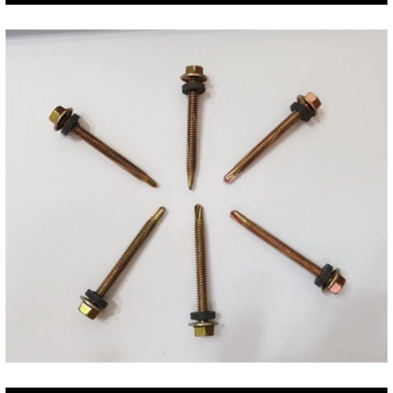 Jual Baut Roofing 12 x 30mm, 12 x 50mm, 12 x 70mm, 12 x 100mm/ Baut ...