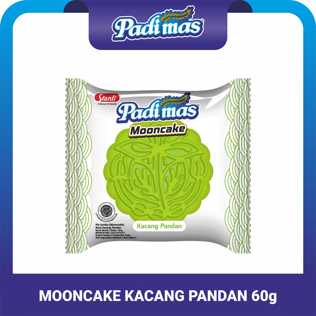 Jual Padimas Mooncake (Kue Pia - Kue Bulan) Kacang Pandan 60g | Shopee ...
