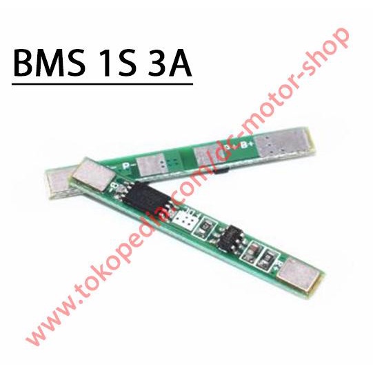 Jual Modul BMS Battery Management System 1S 2A 3A Li-Ion 18650 Battery ...