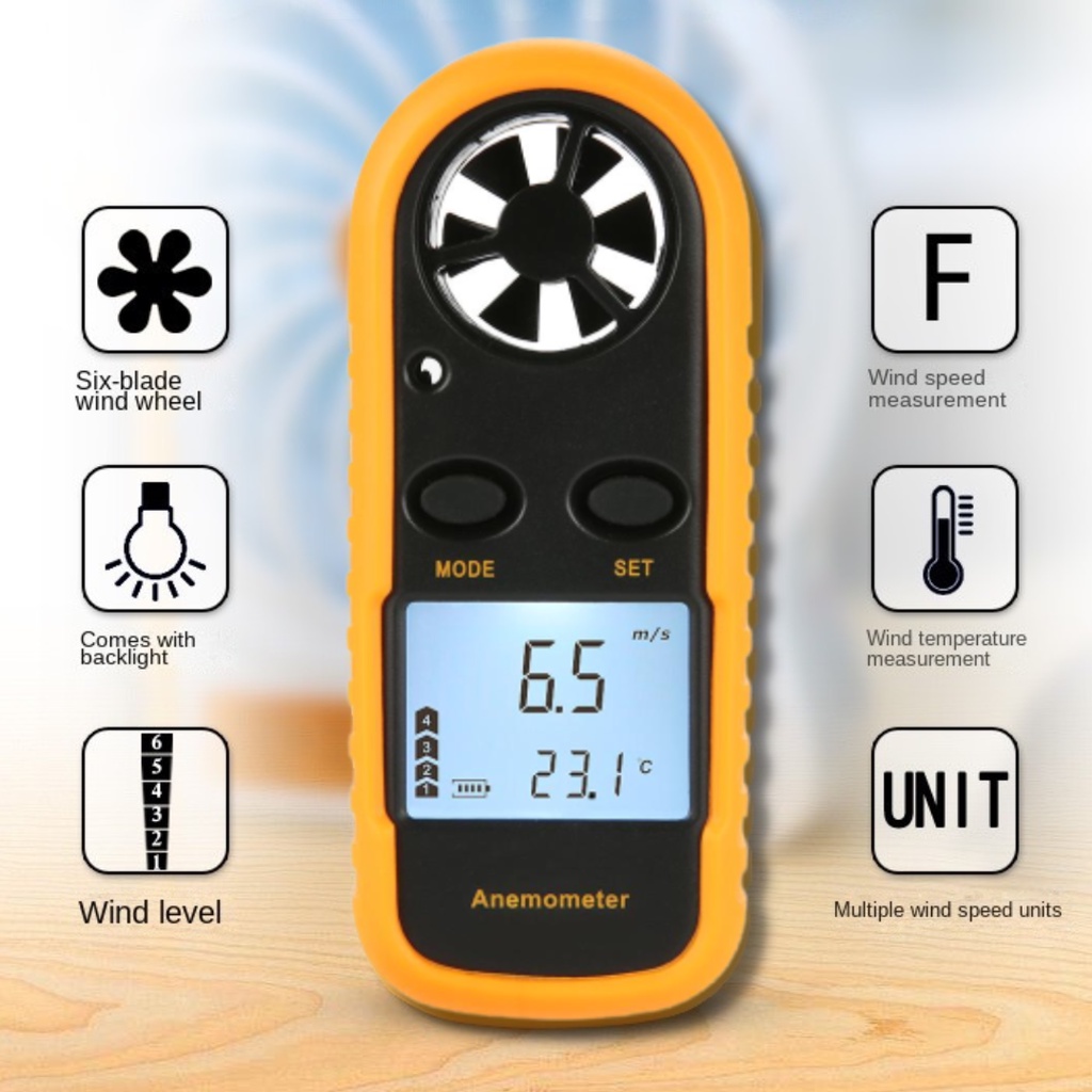 Jual Digital Anemometer Alat Ukur Kecepatan Angin Wind Speed Meter ...