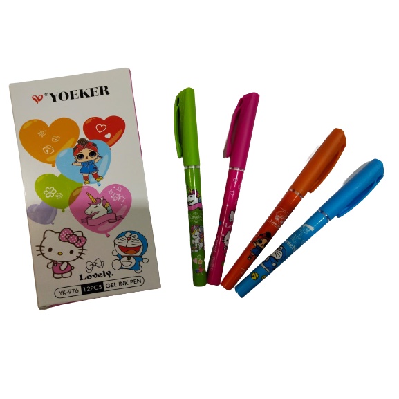 Jual PULPEN/BALLPOINT/BOLPEN YOEKER MOTIF LUCU (SATUAN) - GEL INK PEN ...