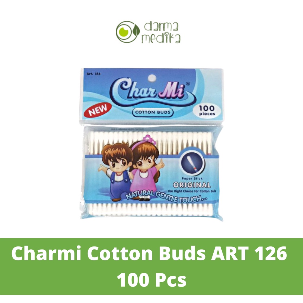 Jual Char Mi Charmi Cotton Buds ART 126 paper stick ORIGINAL isi 100pcs ...