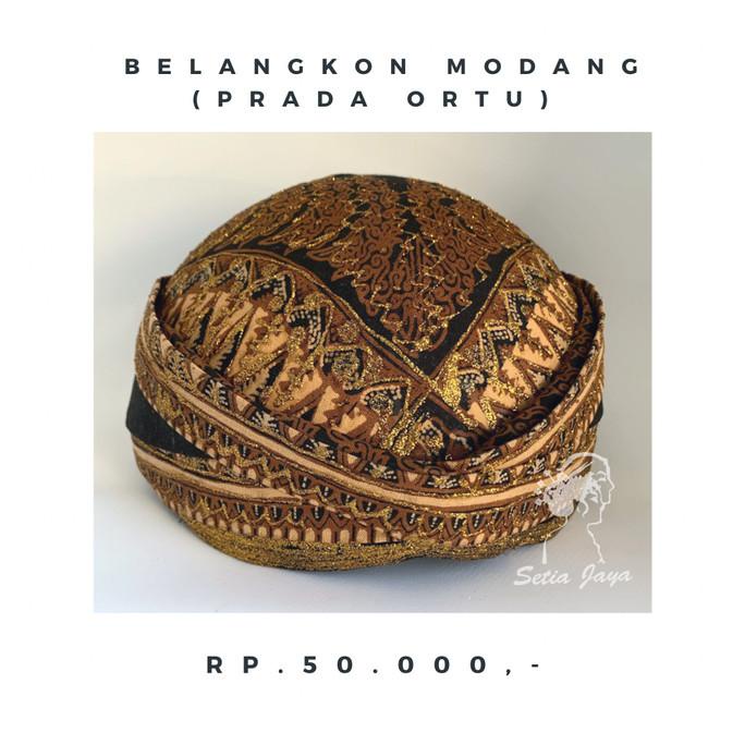 Jual Belangkon Sunda Prada Polos/ Belangkon Modang Dewasa/ Topi Adat ...