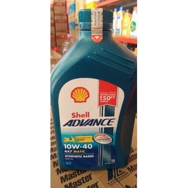 Jual SHELL ADVANCE AX7 MATIC 1LITER, SAE 10W 40. | Shopee Indonesia