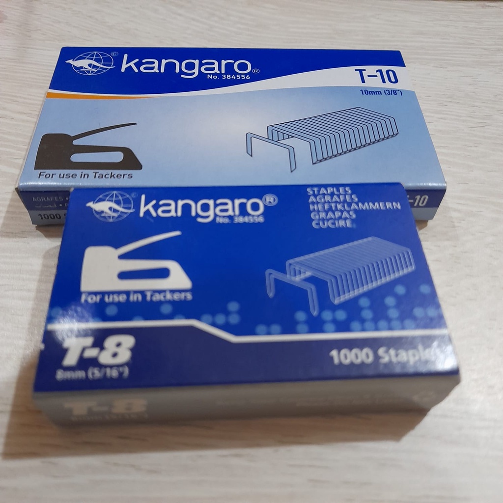 Jual Isi Staples Tembak T8 T10 KANGARO / Isi Staples Gun Tacker KANGARO | Shopee Indonesia