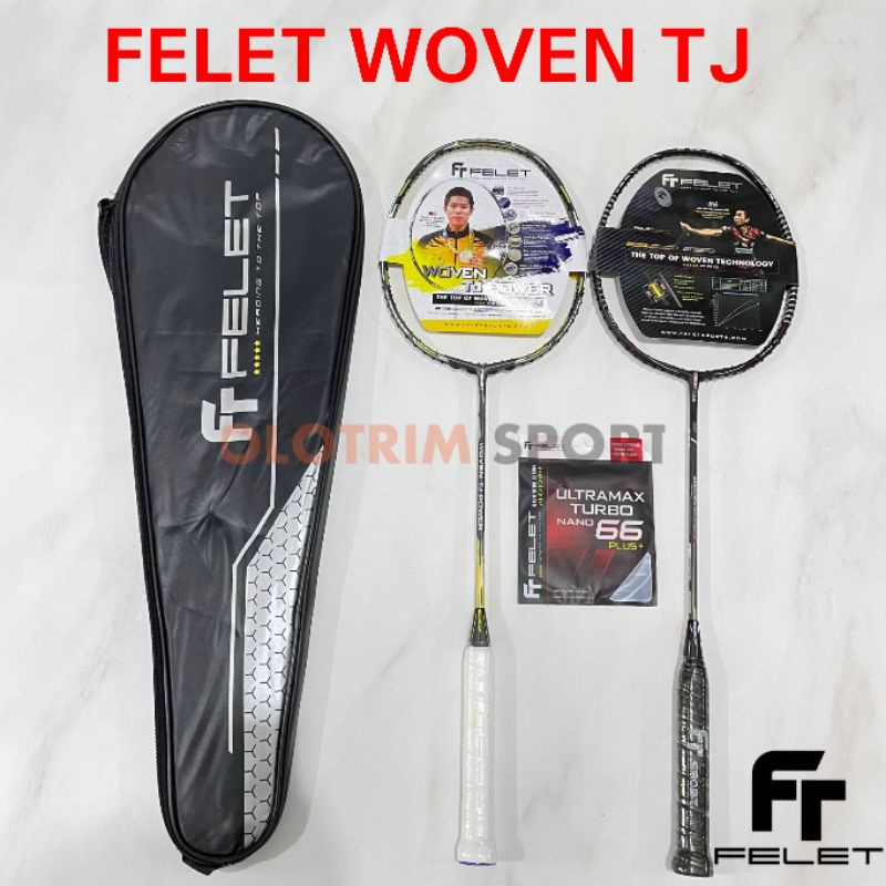 Jual Raket Badminton Felet Woven TJ Power 1000 42lbs 35lbs Original ...