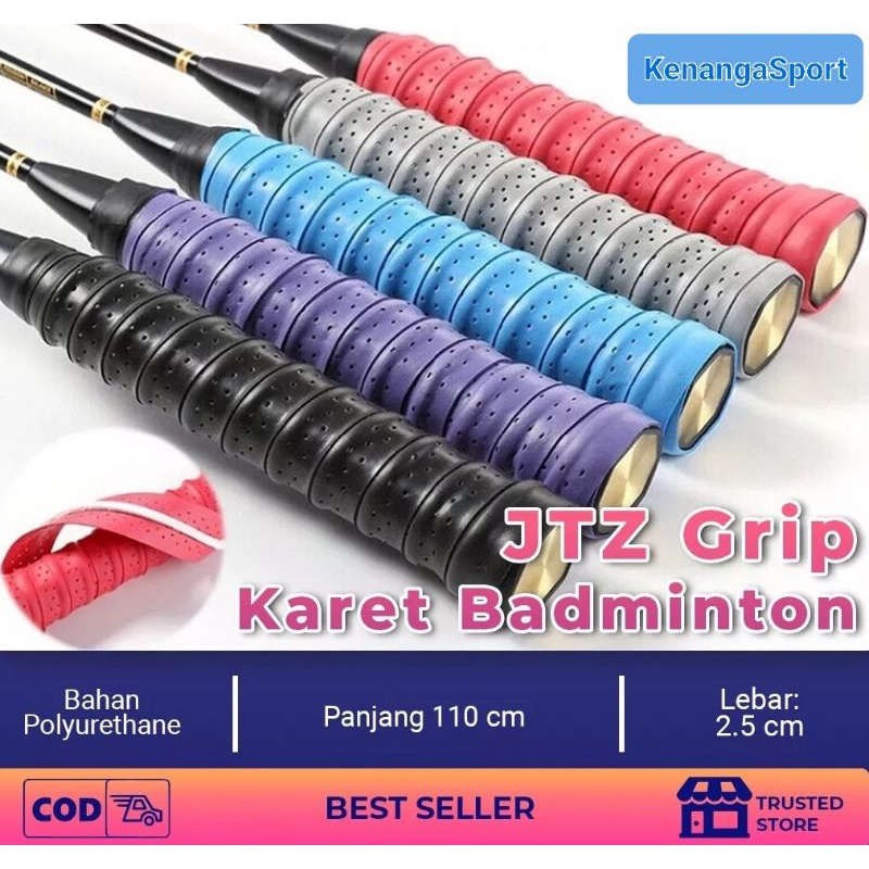 Jual Grip Karet Raket Badminton High Quality - Grip Bulutangkis Polos ...