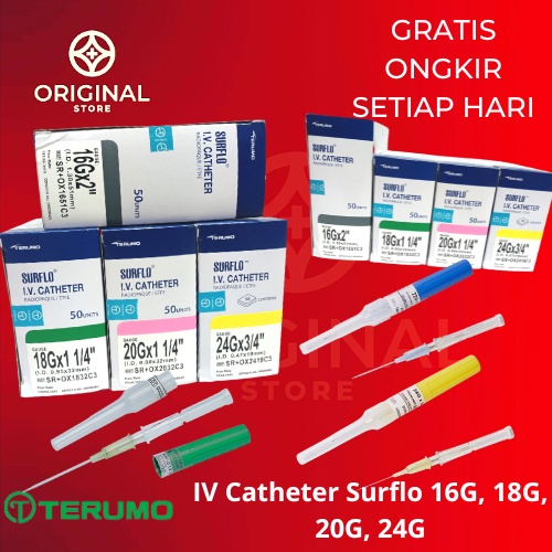 Jual IV Catheter / Abochat Surflo Chateter - TERUMO BOX | Shopee Indonesia