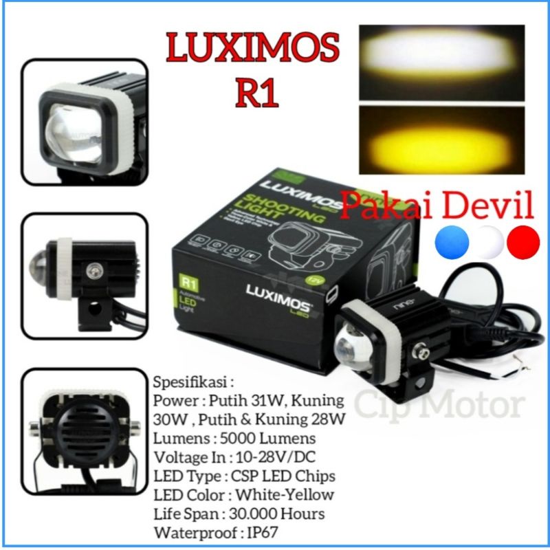Jual Lampu FogLamp D2 Laser LUXIMOS MOTOLED MOTO LED BULLAES NINE Q2 ...