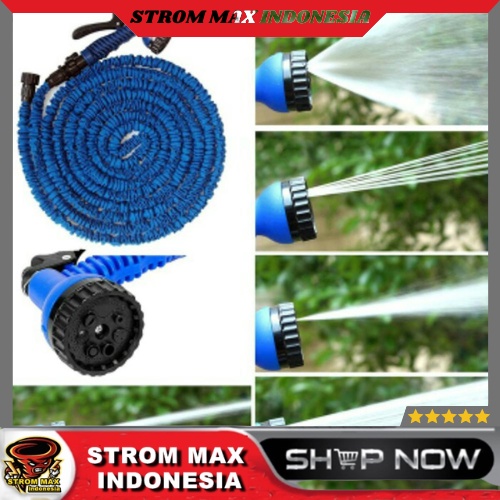 Jual SELANG AIR ELASTIS Magic Hose 15 Meter/50 ft Alat Semprot Shower ...