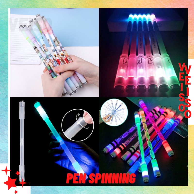 Jual VEISO_Pen Spinning Dengan Lampu | Pulpen Spining LED / Pen Spin ...