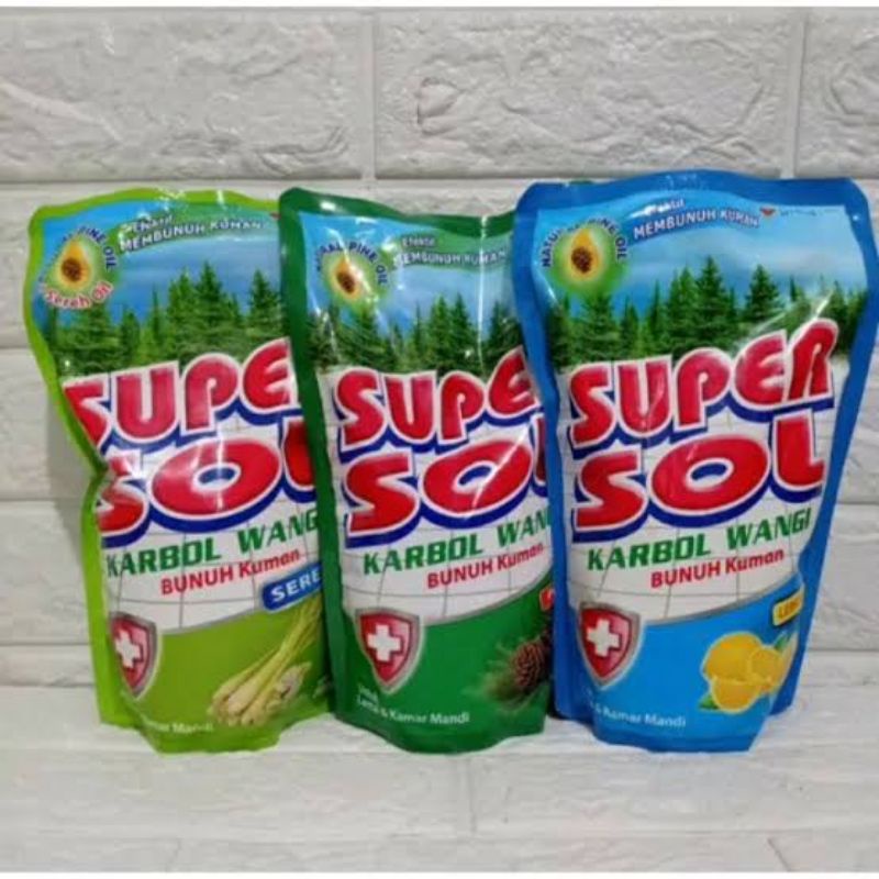 Jual SUPERSOL BIANG KARBOL WANGI 800ML SUPER SOL CAIRAN PEMBERSIH ...