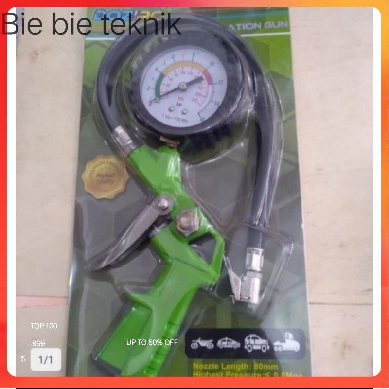 Jual alat ukur angin (3 in 1)isi angin buang tekanan angin/inflator .bie bie teknik | Shopee ...
