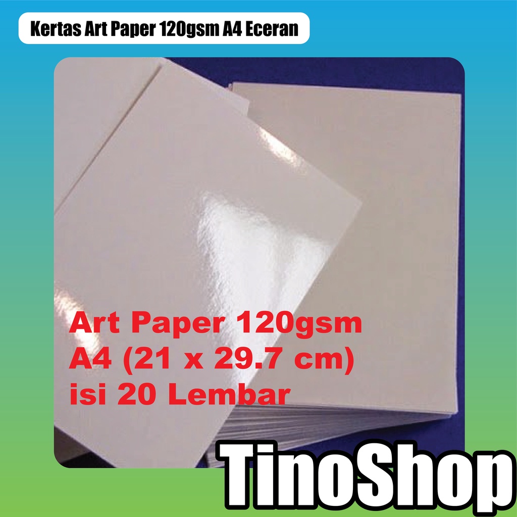 Jual Jual Kertas Art Paper 120gsm A4 Eceran / Kertas Print Art Paper ...