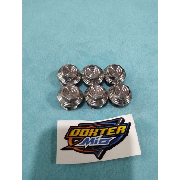 Jual Baut tutup oli mesin Mio stainless model Spiral | Shopee Indonesia