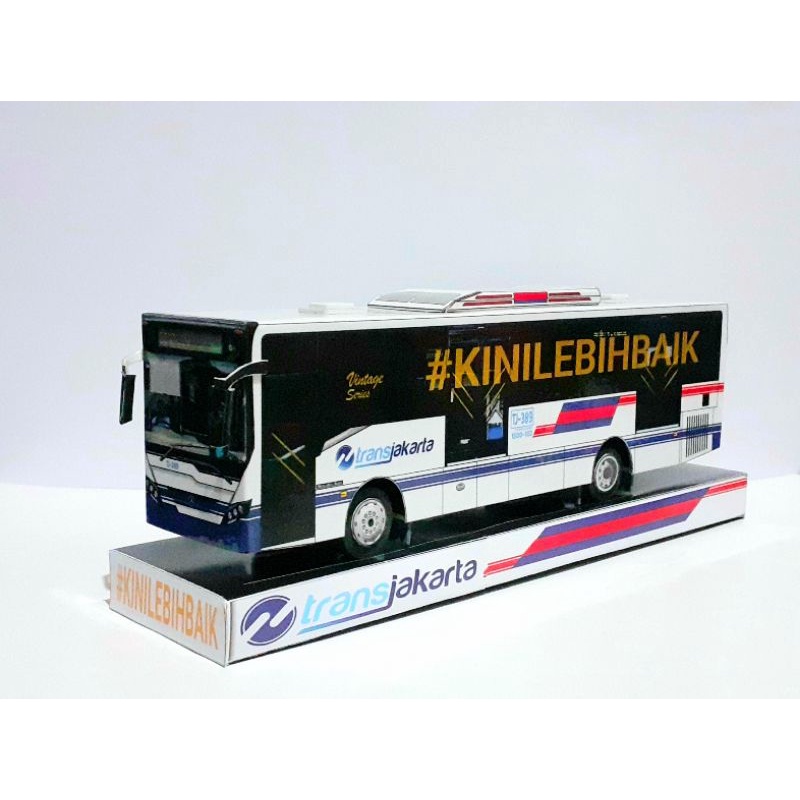 Jual Miniatur Bus Transjakarta PPD vintage series (Putih) | Shopee ...