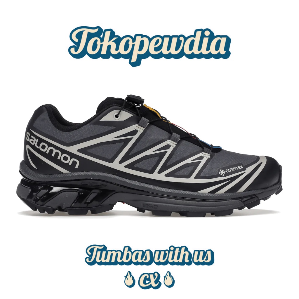 Jual Salomon XT-6 Gore-Tex GTX Black Ebony Lunar Rock L41663500 | Shopee Indonesia