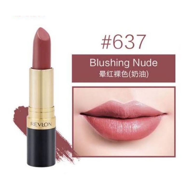 Jual Revlon Superlustrous Lipstik (crème lipstick make up) 637 Blusing ...
