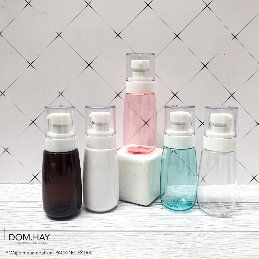 Jual 100ml Botol Pump Lotion Plastik PET Shampoo Hand Sanitizer Gel ...