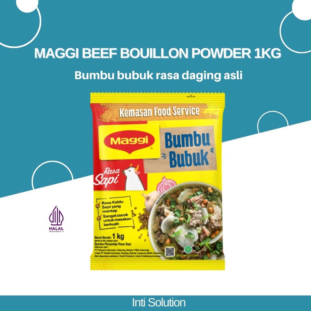 Jual MAGGI BEEF BOUILLON POWDER 1 kg / BUMBU MASAK PENYEDAP RASA SAPI 1 ...