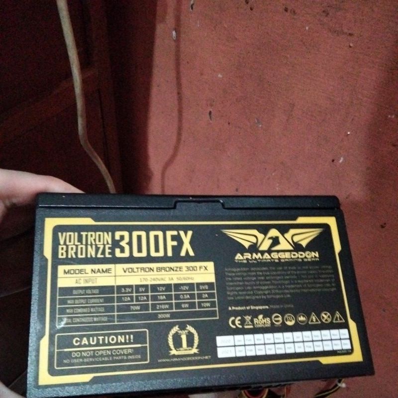Jual PSU Power Supply VOLTRON BRONZE ARMAGGEDDON 300FX RGB | Shopee Indonesia
