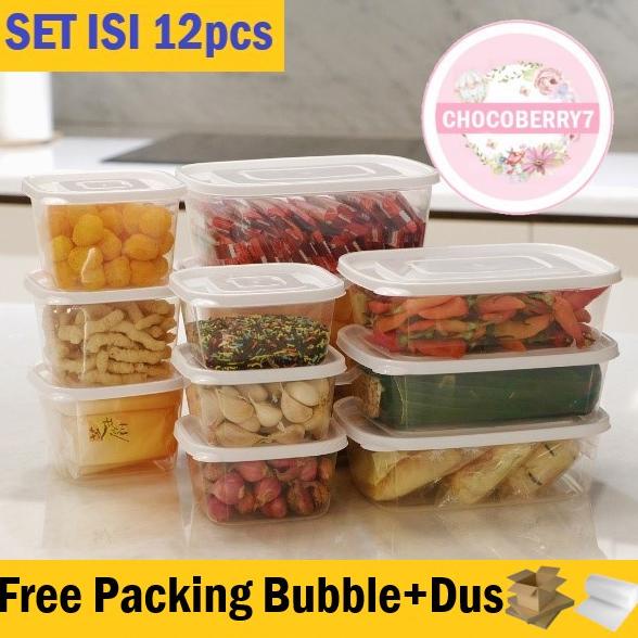 Jual PRODUK- CALISTA RUMOI BENING TOPLES SET ISI 12PCS CONTAINER KULKAS WADAH PLASTIK KOTAK ...