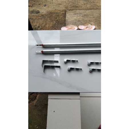 Jual rel jendela sliding vertikal | 75cm | engsel sliding vertikal ...