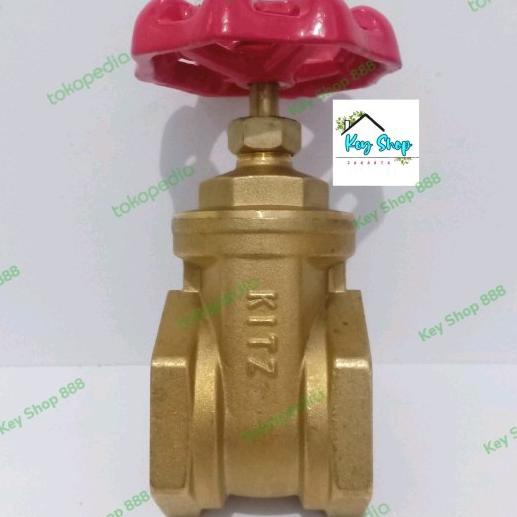 Jual Gate Valve Kuningan Kitz 2 Inch Stop Kran Kuningan 2" Harga Promo | Shopee Indonesia
