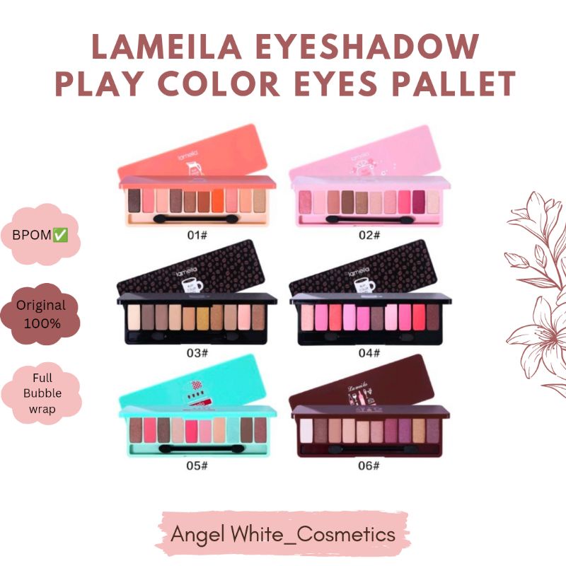 Jual ORIGINAL 100% LAMEILA EYESHADOW PLAY COLOR EYES PALLET | Shopee ...